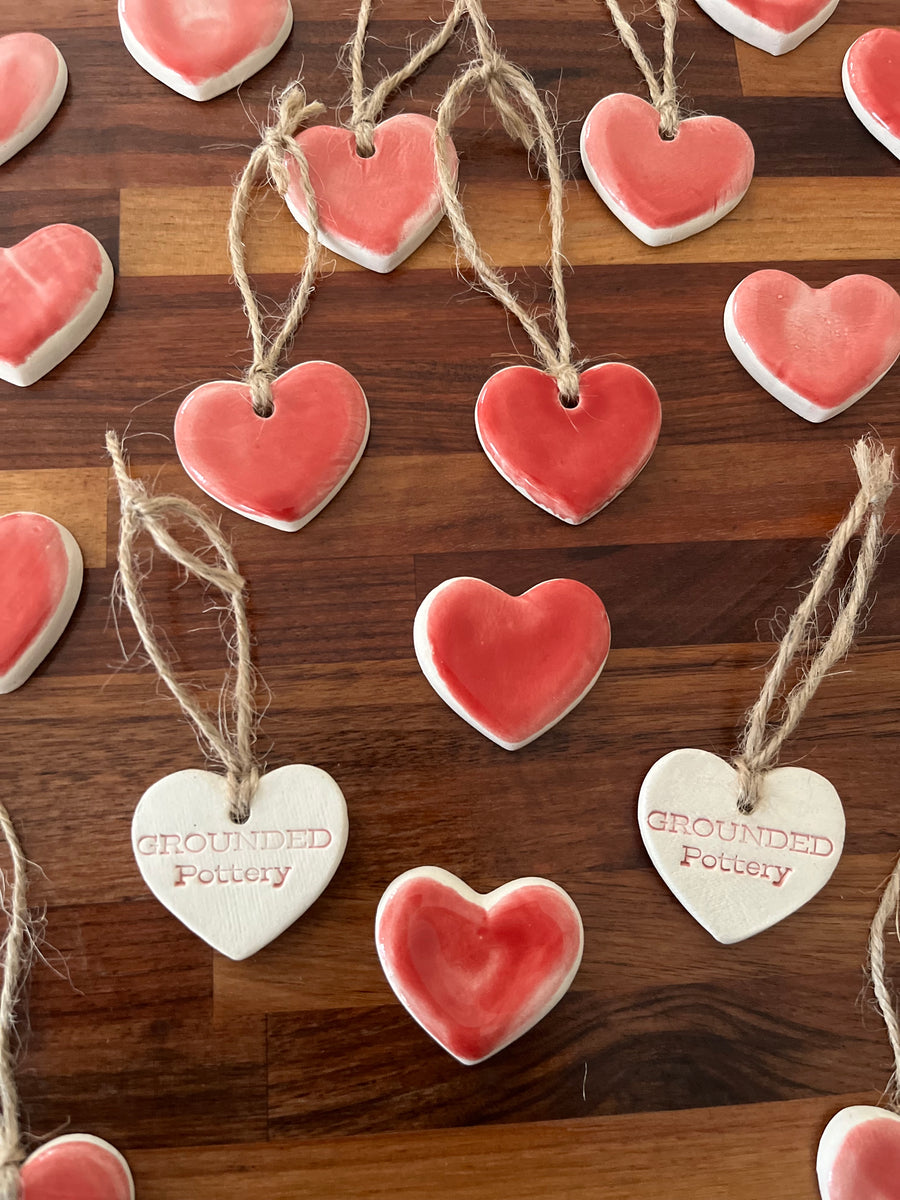 Love Heart - Hanging Ceramic Decoration – MIMI+MARTHA